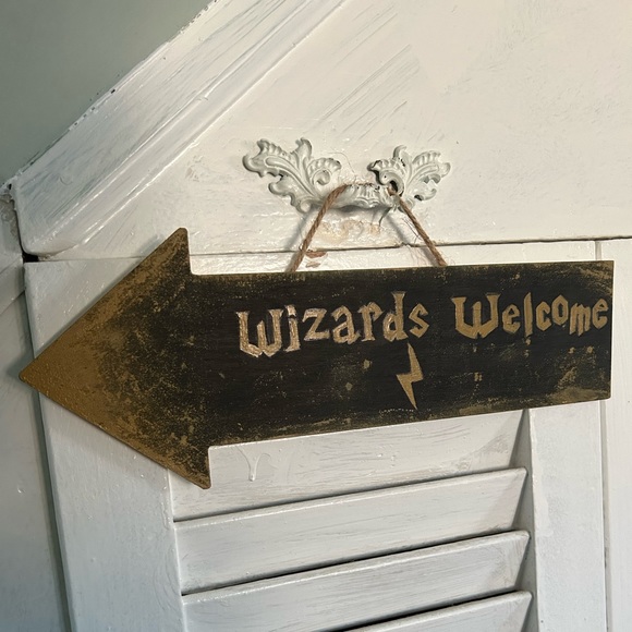 Hand Crafted | Art | Harry Potter Wizard Door Entrance Sign | Poshmark